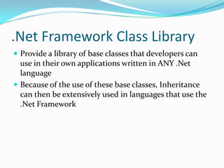 .NET presentation | PPTX