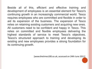 Presentation on TESCO | PPTX