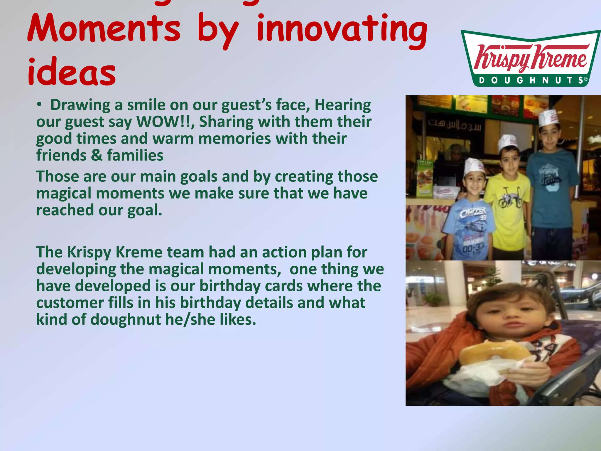Krispy Kreme Magic Moment Presentation | PPT