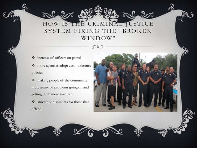 Final presentation: Broken Window Theory | PPTX | Crime & Harmful Acts ...