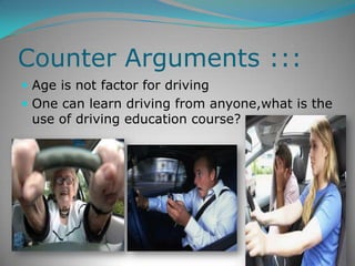 Presentation on "Getting a driving license" | PPTX