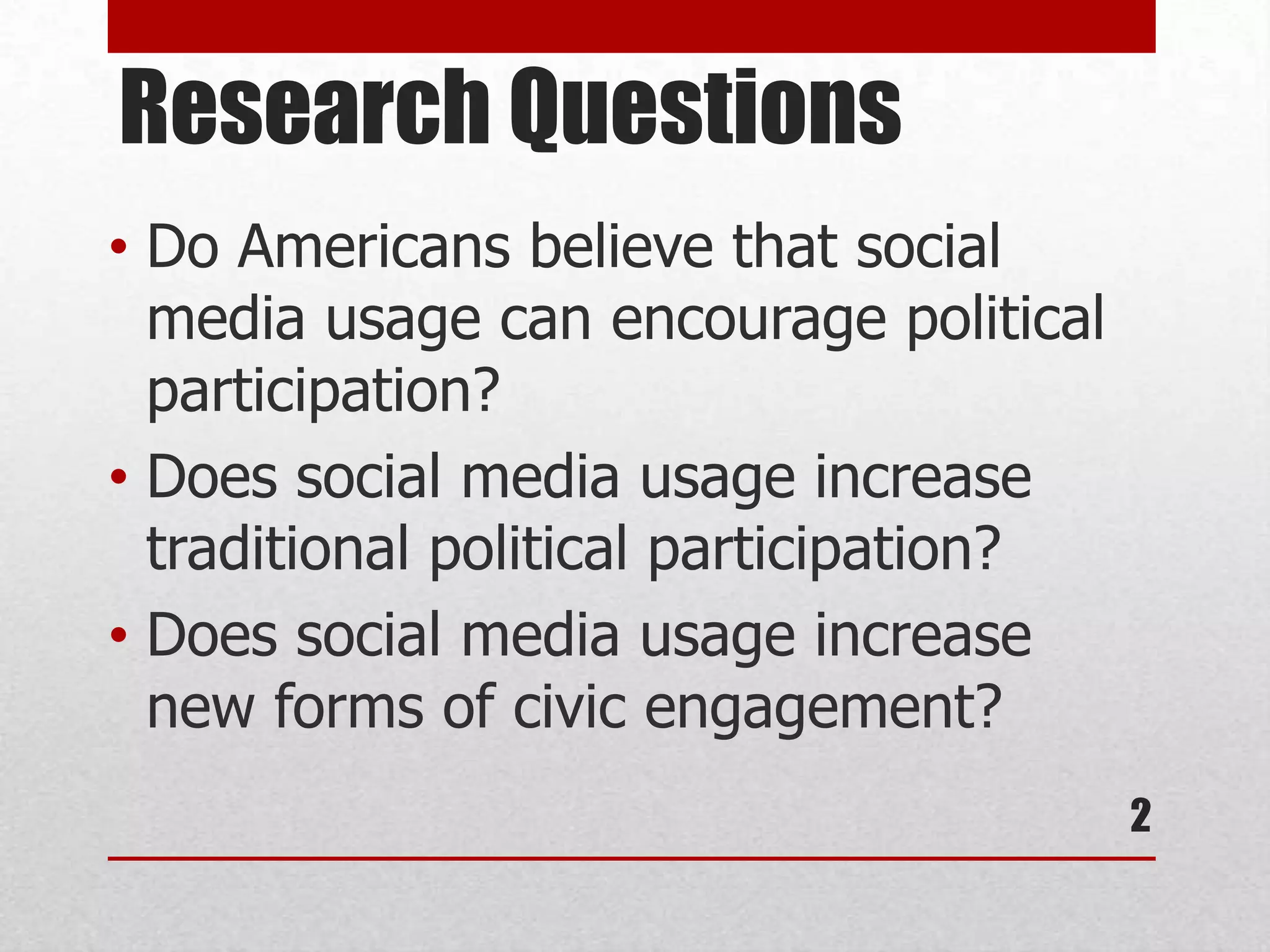 Social Media and Civic Engagement | PPTX