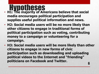 Social Media and Civic Engagement | PPTX
