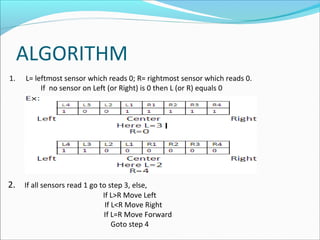 Line following robot - Mini project | PPT