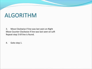 Line following robot - Mini project | PPT