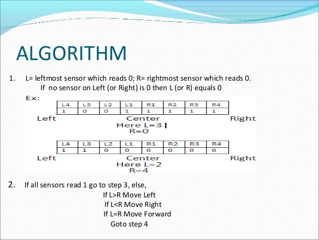 Line following robot - Mini project