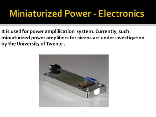 PIEZOELECTRIC MATERIALS | PPTX