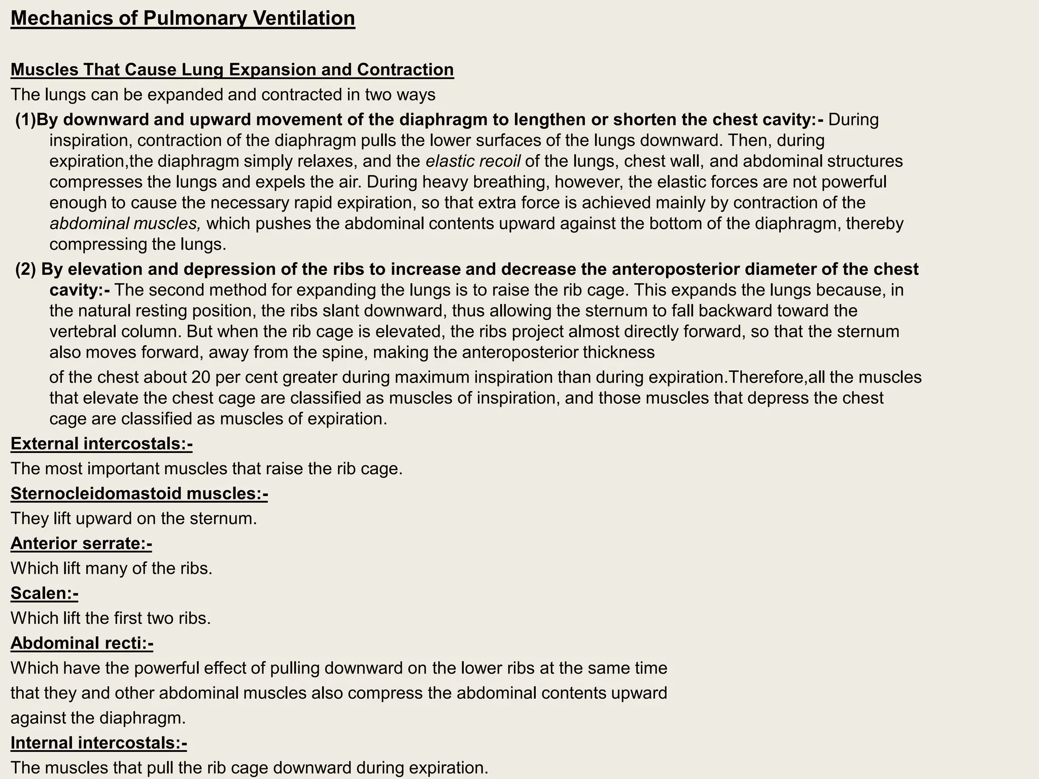 Pulmonary Ventilation (physiology) | PPTX