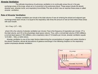 Pulmonary Ventilation (physiology) | PPTX