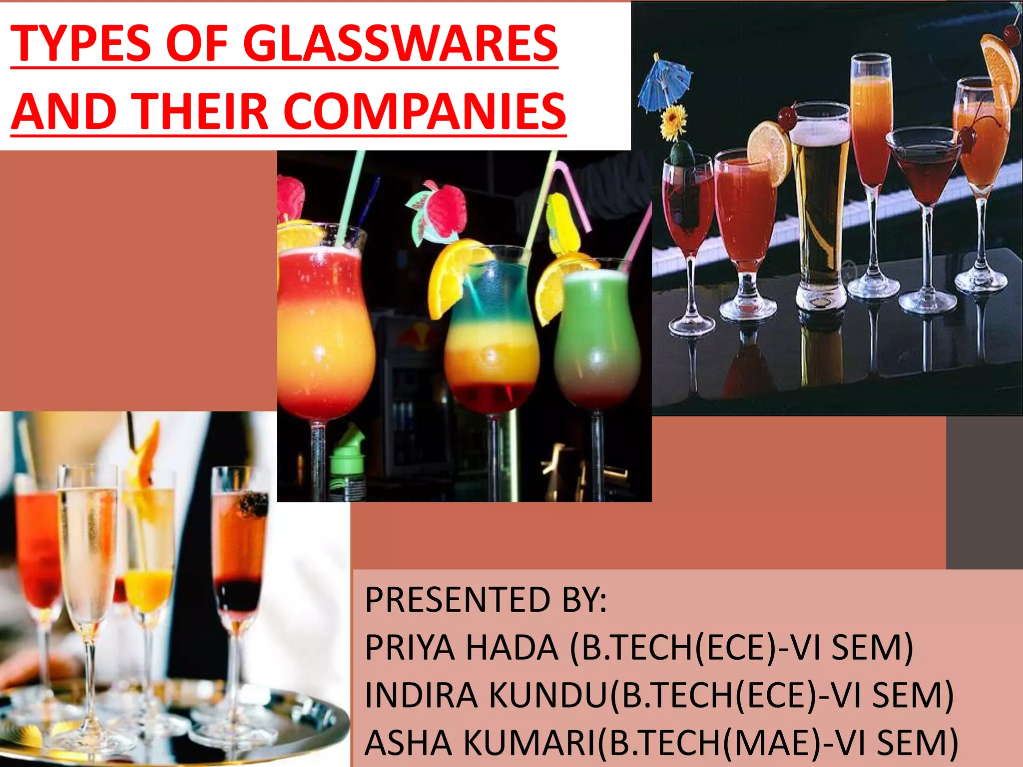 TYPES OF GLASSWARES | PPTX