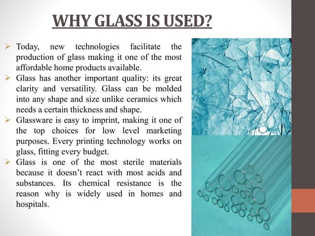 TYPES OF GLASSWARES | PPTX