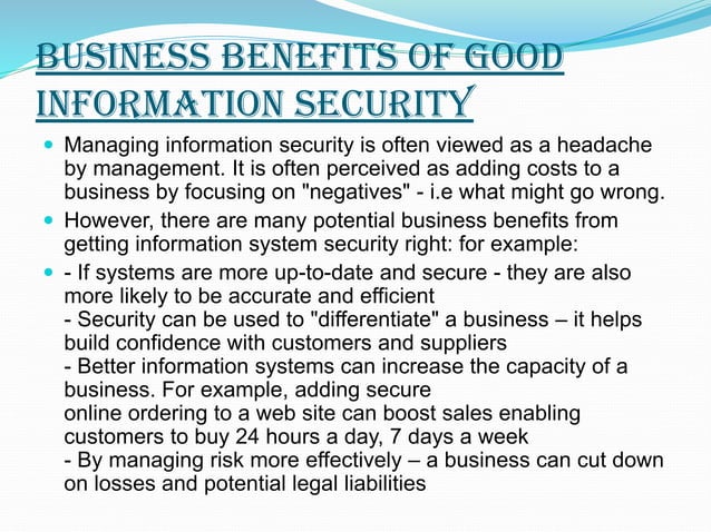 Information System Security | PPT