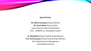 AMUL Beat restructuring | PPT