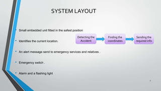 Design of Accident Detection and Alert System for Motor Cycles | PPTX