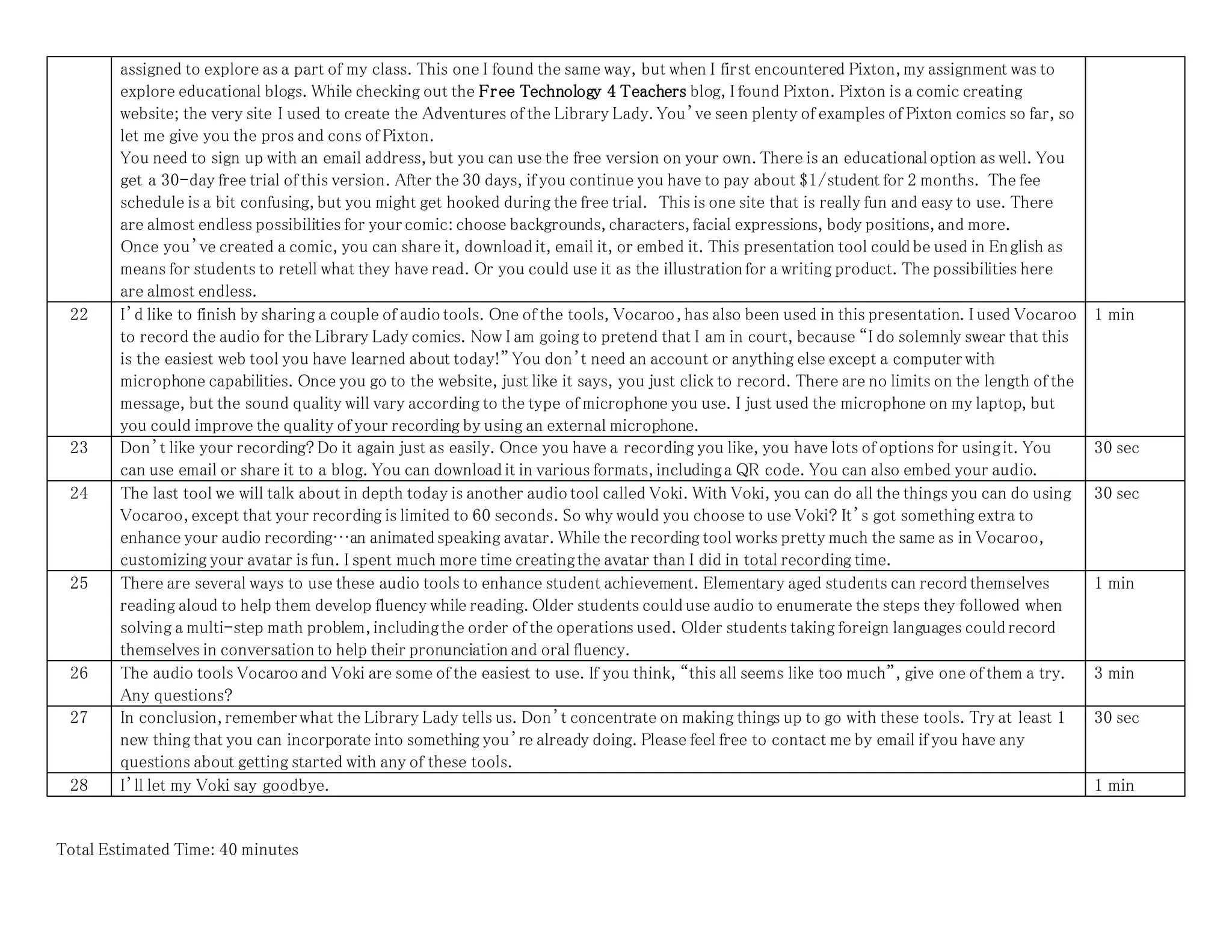 The Adventures of the Library Lady Presentation Script | DOCX ...