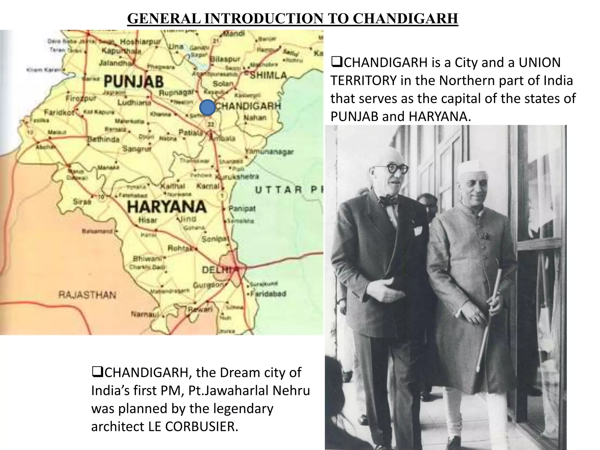 CHANDIGARH - the city beautiful | PPTX