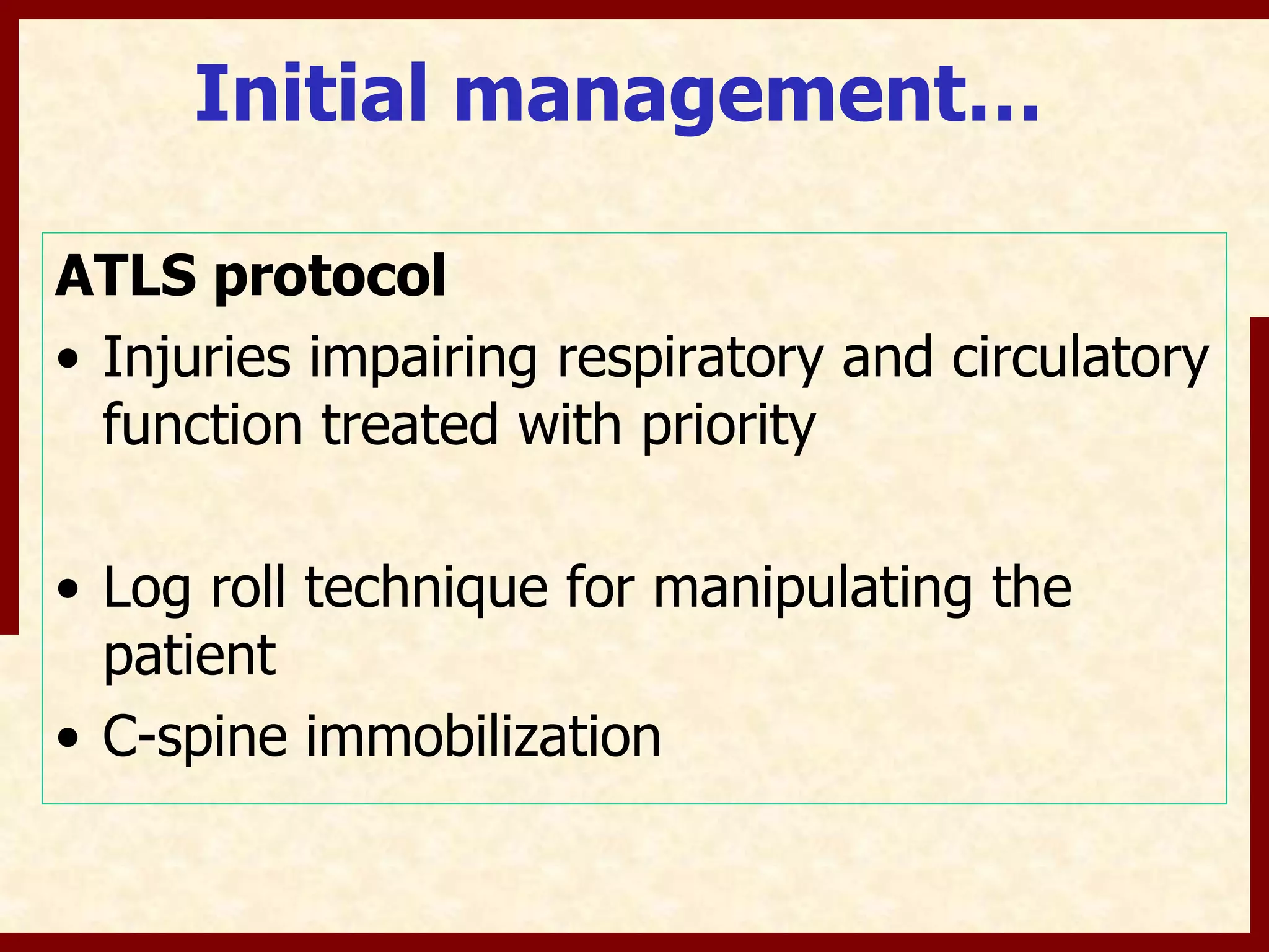 thoracolumbar spinal trauma | PPTX