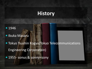 Storytelling presentation on Sony | PPTX