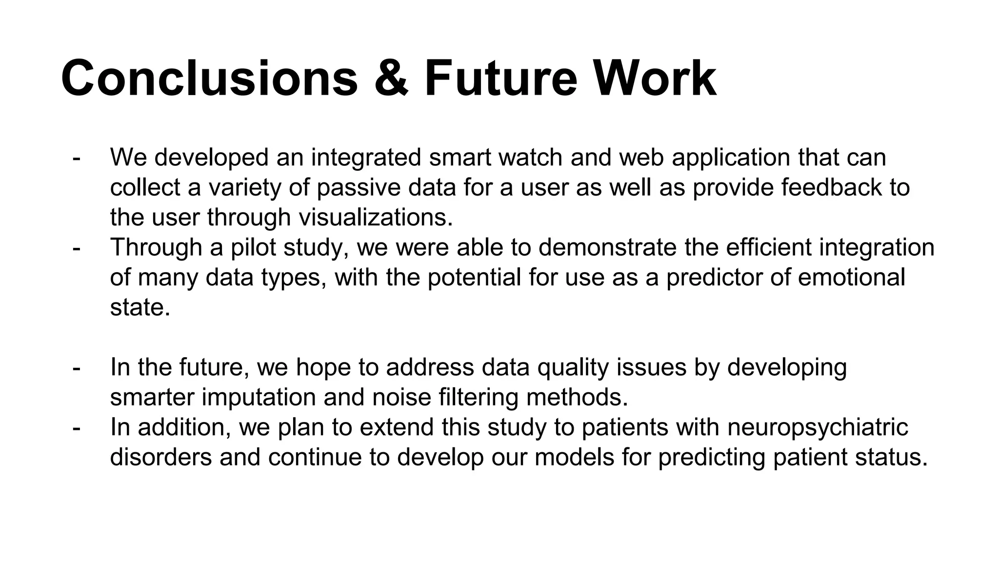 Integrating Wearables And User Interaction Patterns To Monitor Mental Health Ppt