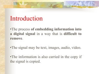 invisible watermarking | PPTX