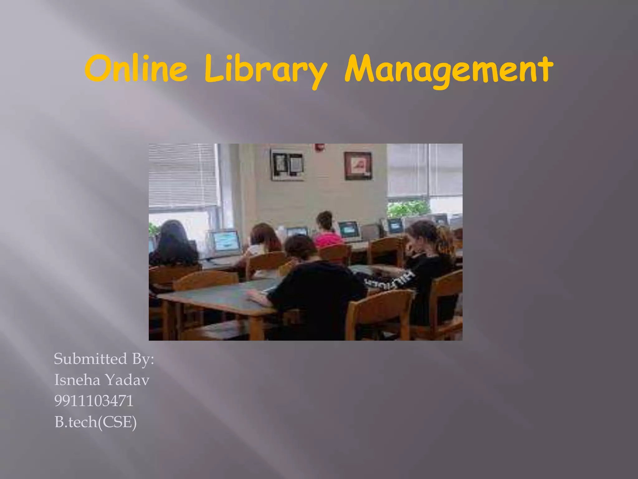 Final Presentation on Online Library Management | PPTX