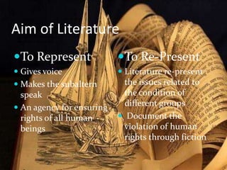 Human Rights and Literature | PPTX