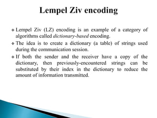 data compression technique | PPTX