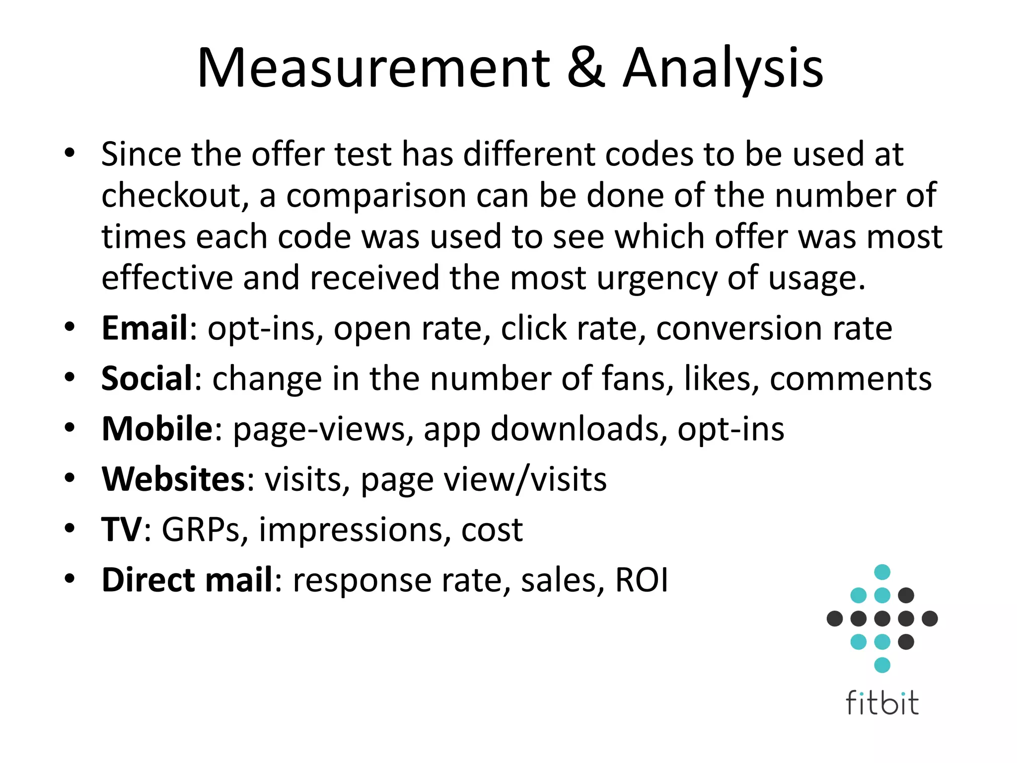 FitBit Direct Marketing Campaign | PPT
