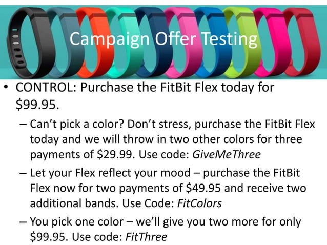 FitBit Direct Marketing Campaign | PPT