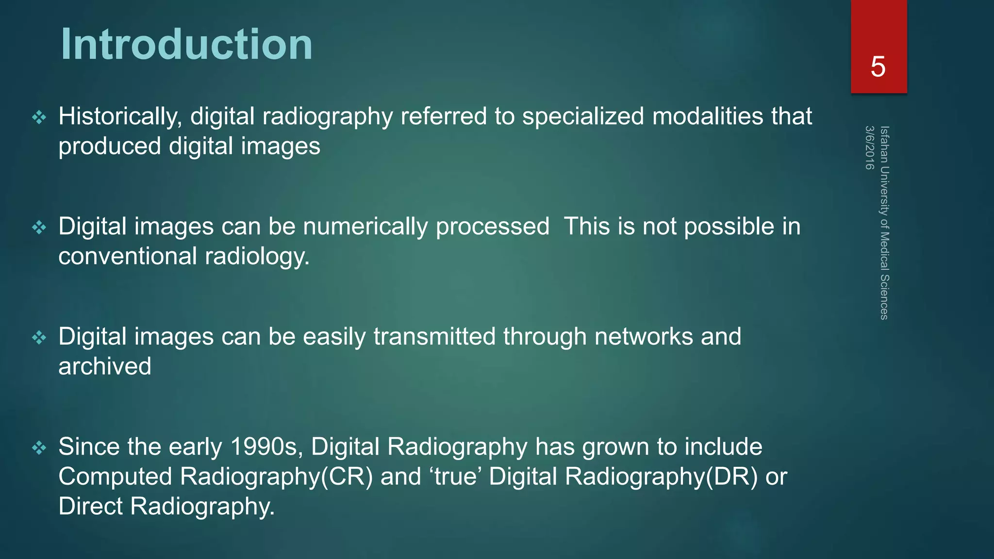 digital radiography | PPTX