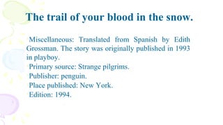 Presentation on Strange Pilgrims | PPT
