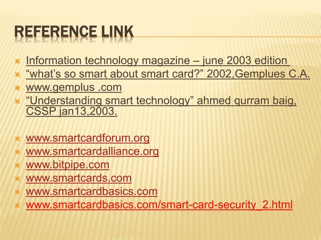 Smart Card Presentation | PPTX
