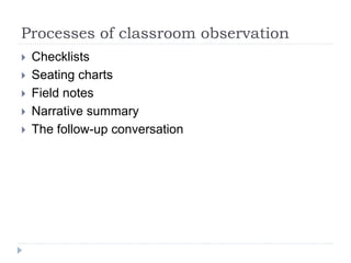 classroom observation | PPTX