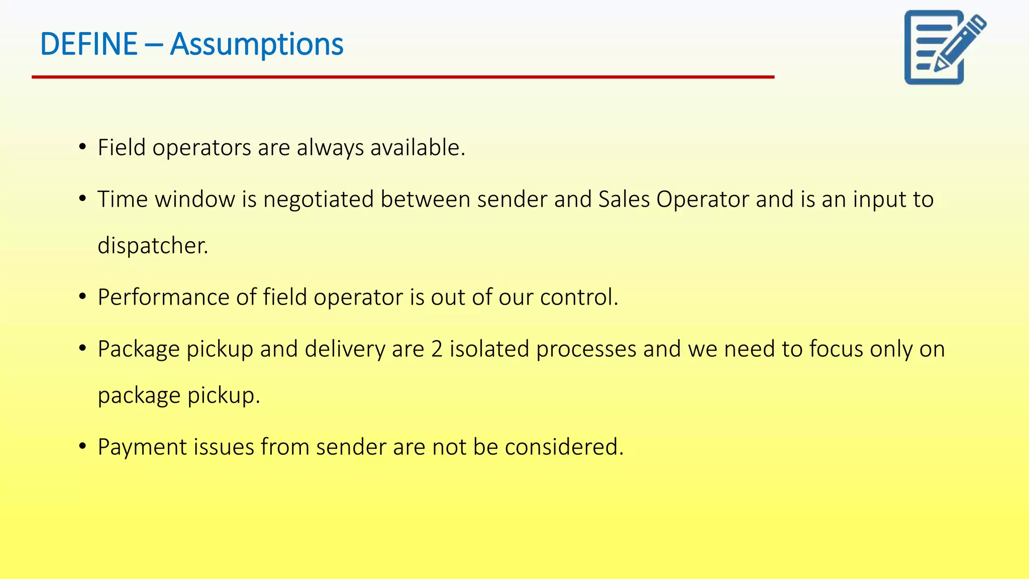 Lean six sigma project PDI logistics | PPTX