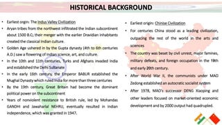 Country Comparison Between India and China | PPTX