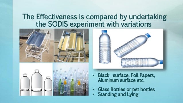 Effectiveness of SODIS in Rural and Urban Areas of Bangladesh