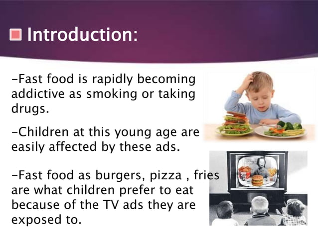 Against Fast Food Ads | PPT