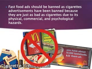 Against Fast Food Ads | PPTX