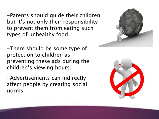 Against Fast Food Ads | PPT