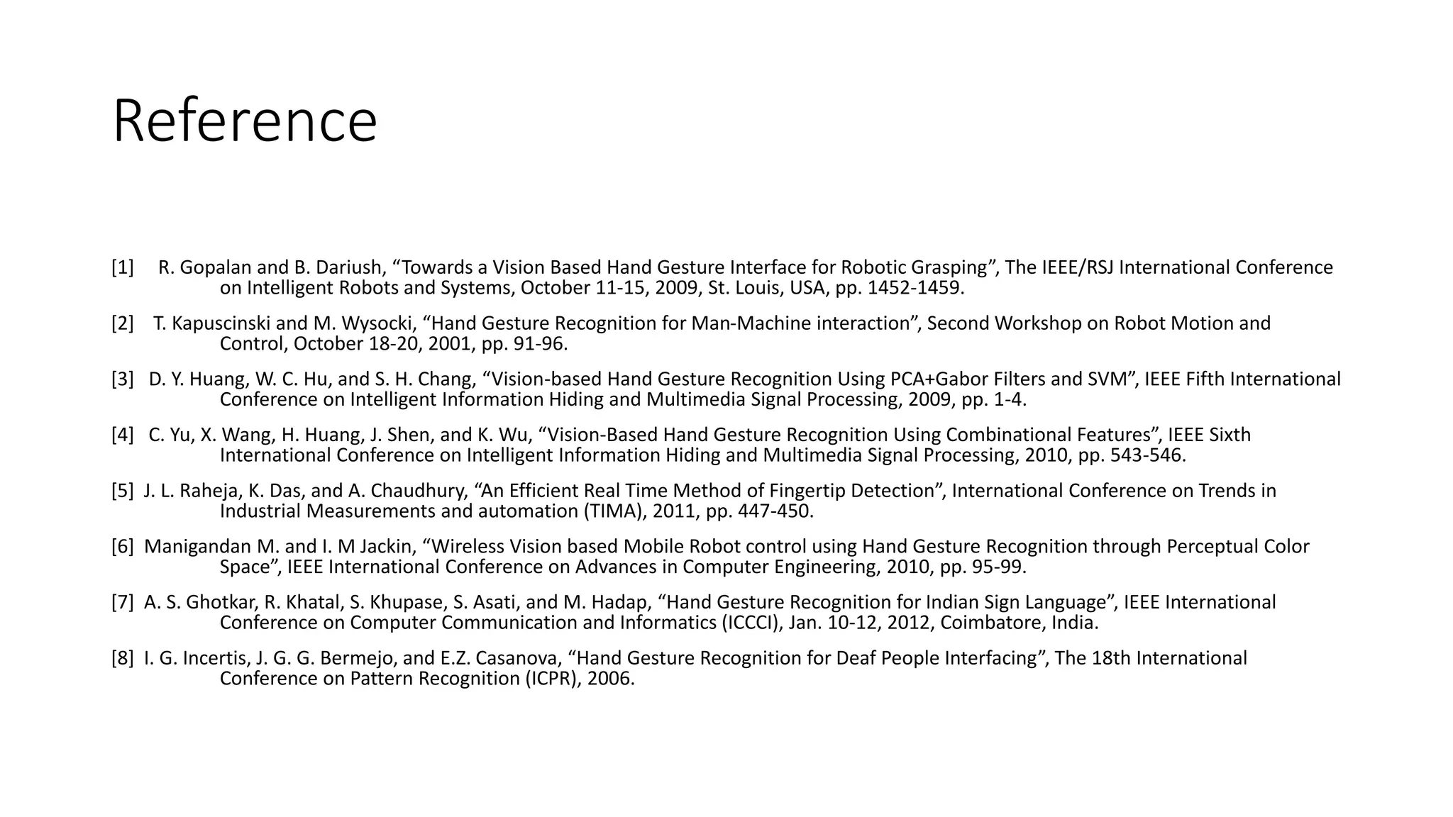 Indian Sign Language Recognition Method For Deaf People | PPTX