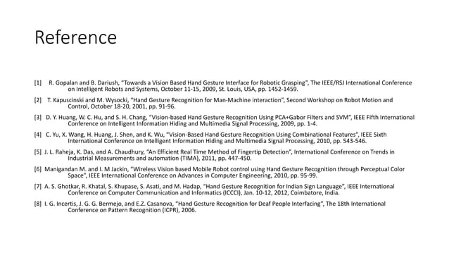 Indian Sign Language Recognition Method For Deaf People | PPTX