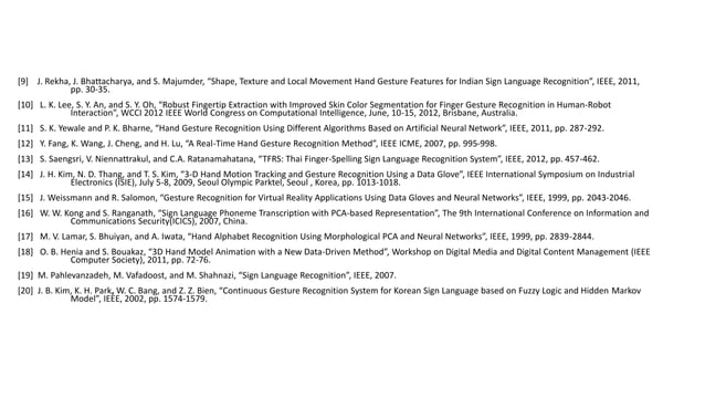 Indian Sign Language Recognition Method For Deaf People | PPTX