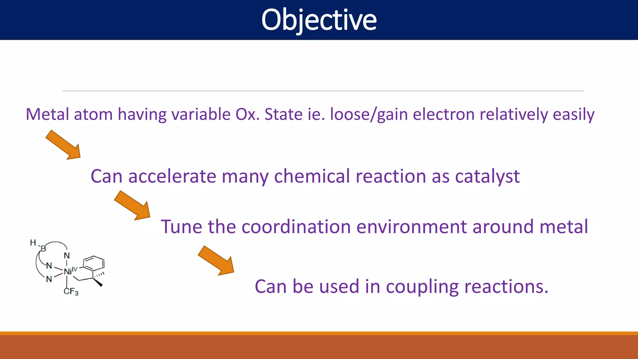 Design,Synthesis, and carbon- heteroatom coupling reactions of ...