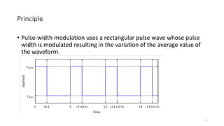 Simulation of sinosoidal pulse width modulation | PPTX