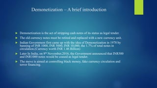 Presentation on Demonetization effect on Rural area | PPT