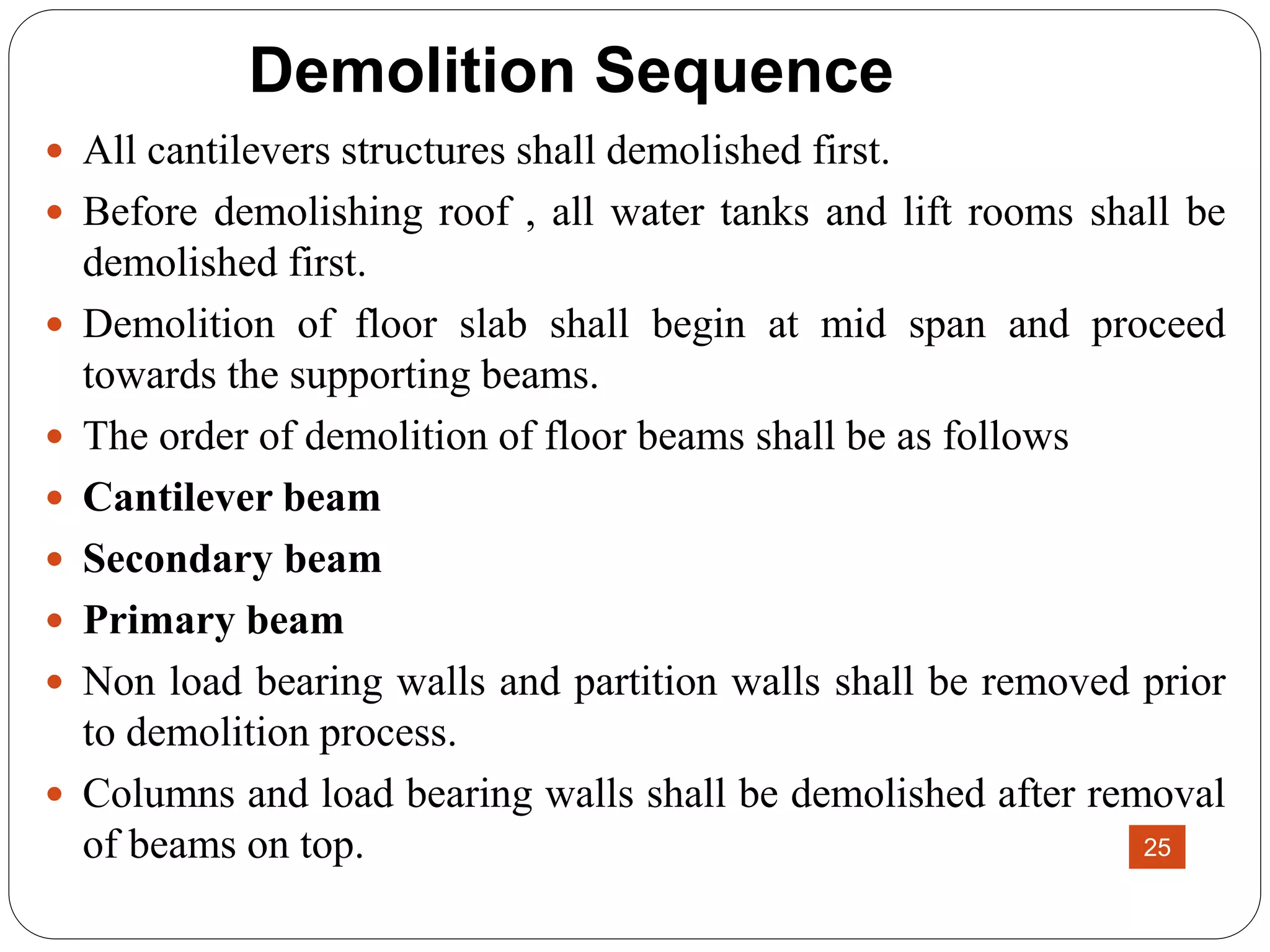 Demolition Hazards and Controls | PPTX