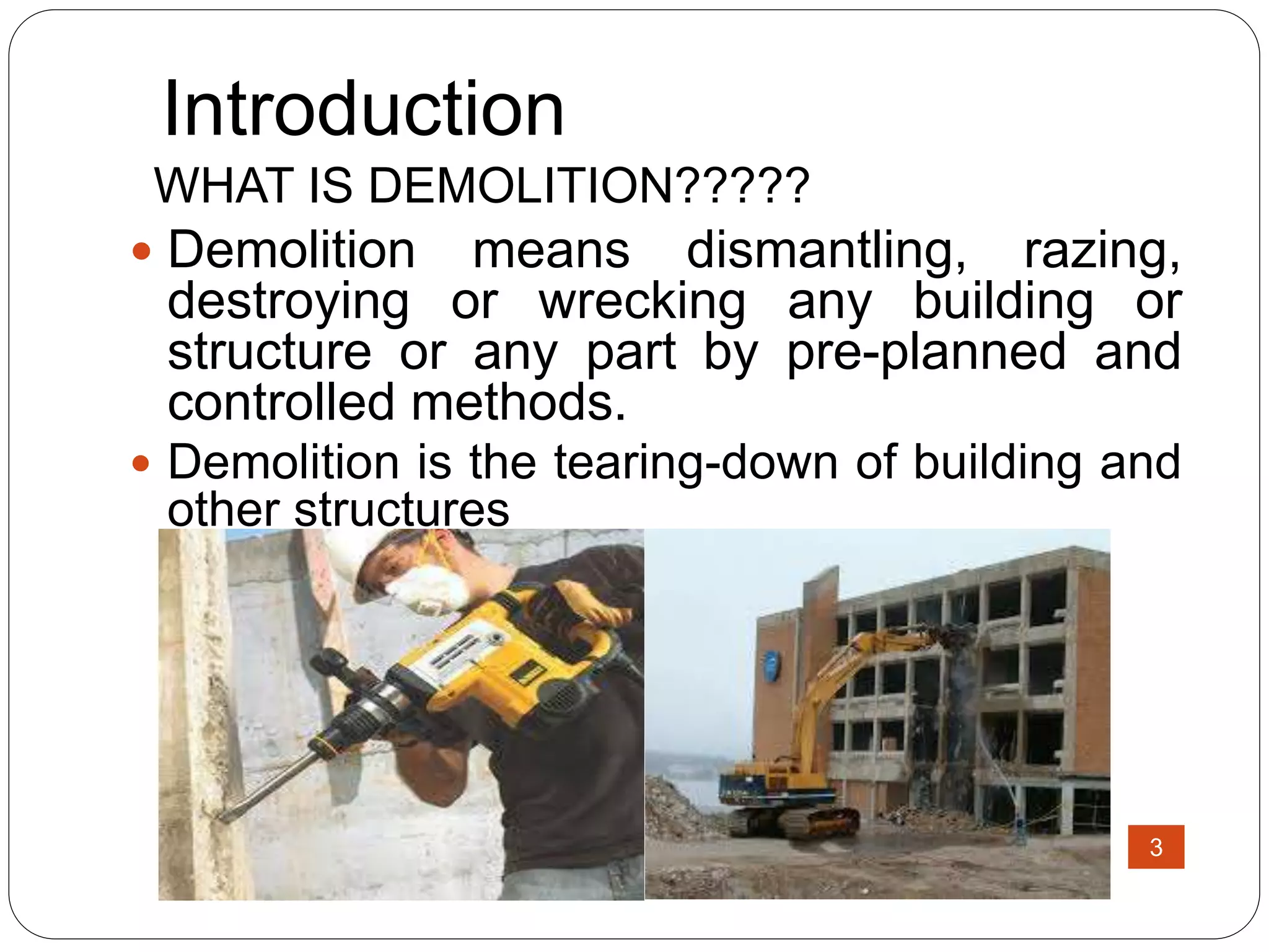 Demolition Hazards and Controls | PPTX