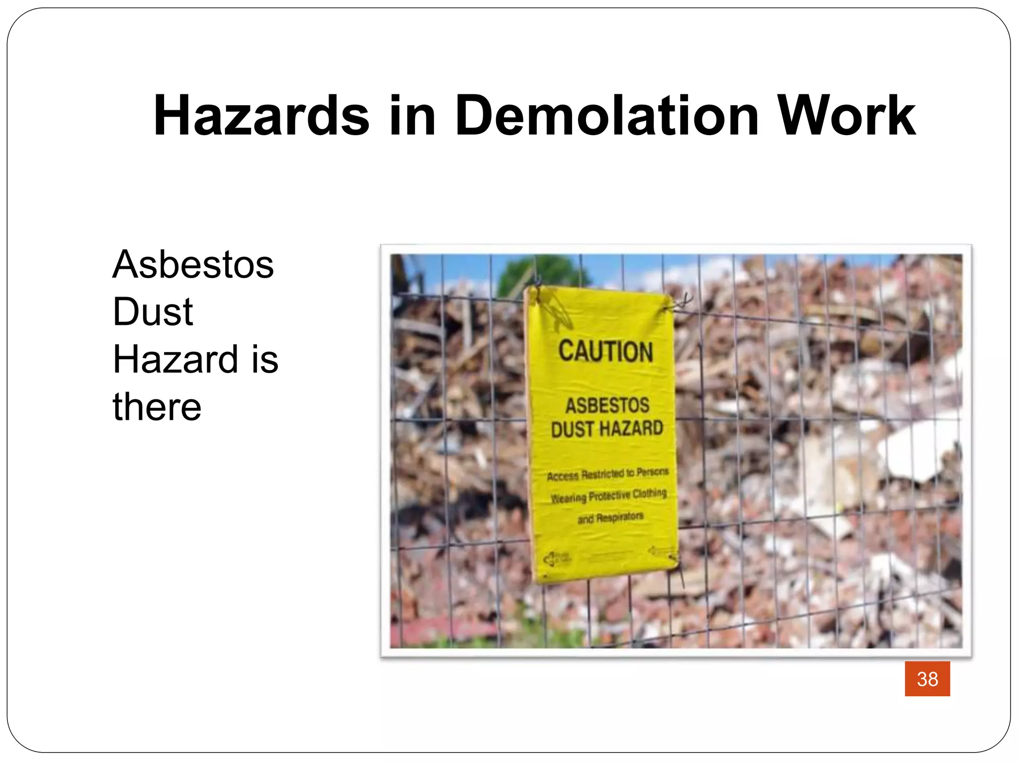 Demolition Hazards and Controls | PPT