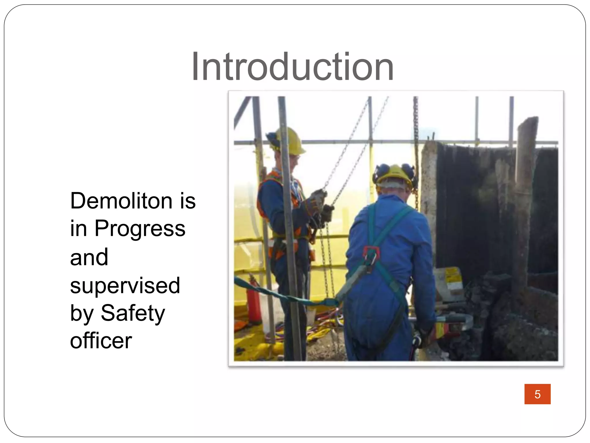 Demolition Hazards and Controls | PPTX