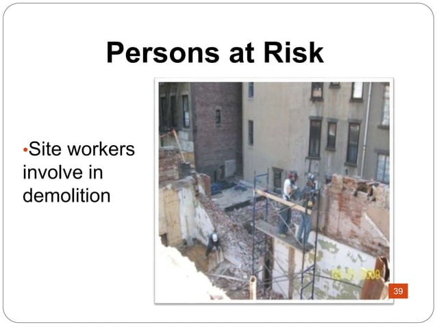 Demolition Hazards and Controls | PPTX | Civil Engineering Industry ...